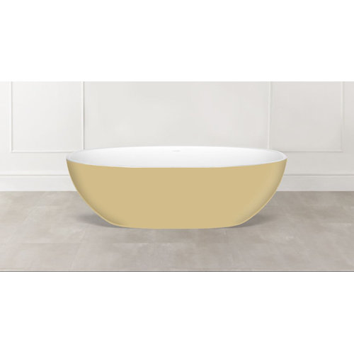 Victoria + Albert Barcelona Painted 70-1/4" x 33-5/8" Freestanding Soaking Bathtub In Volcanic ...